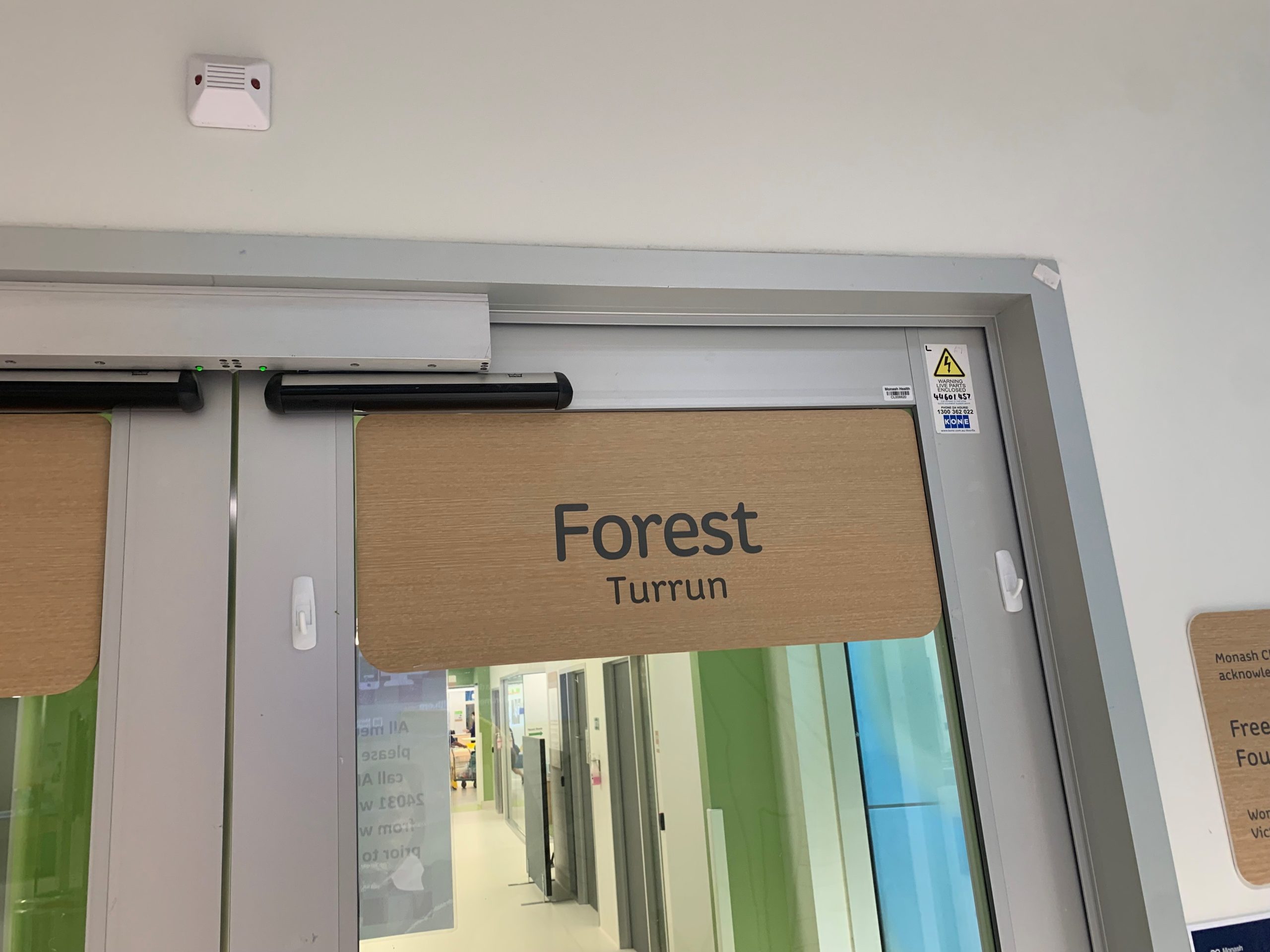 Indigenous Ward Signage - Monash Children's Hospital School